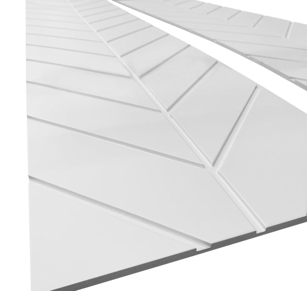 Chevron 9mm MDF wall panels 1200x600mm (Moisture resistant) - Panelling ...